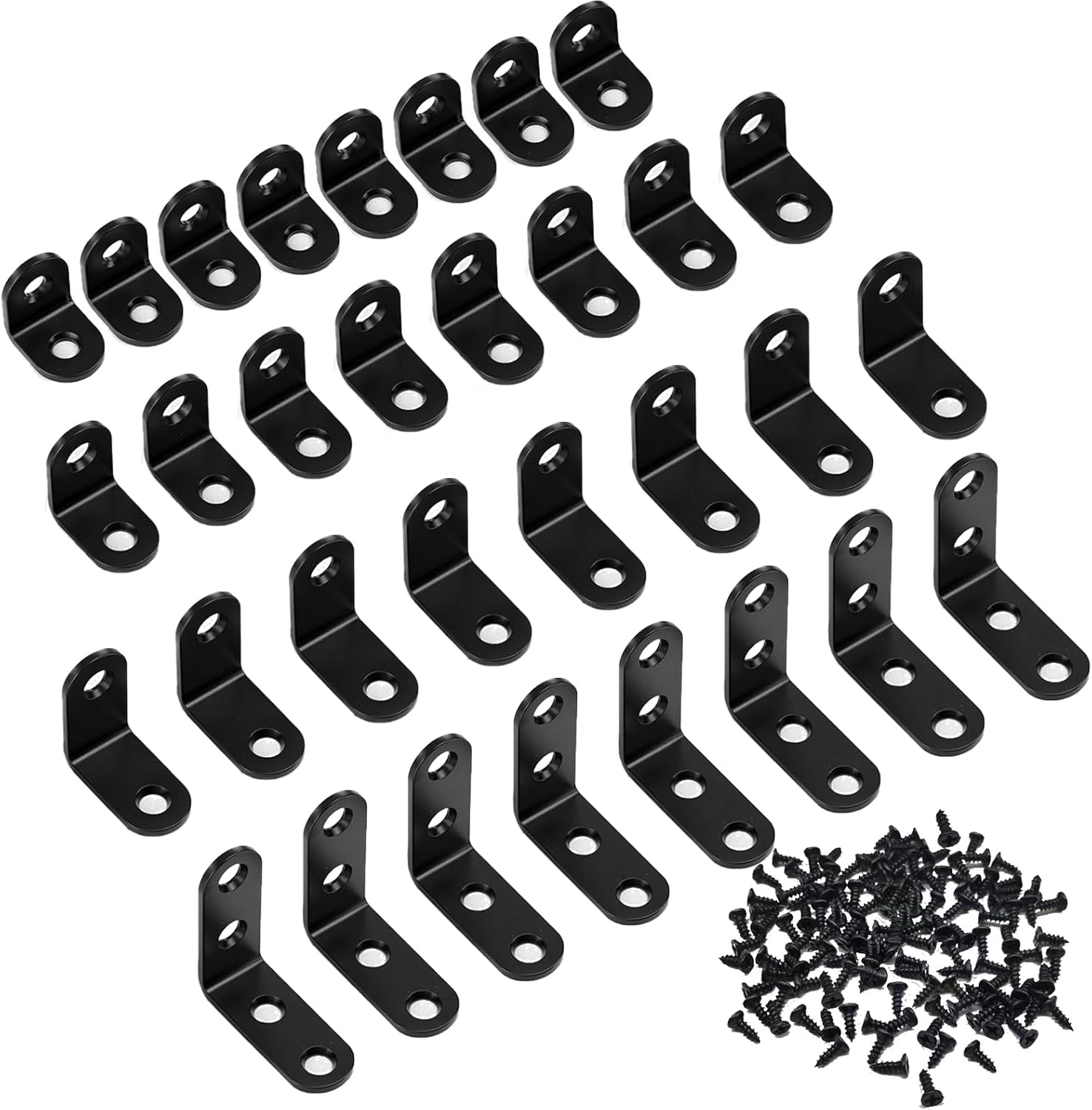 Amazon.com: QBXMY7 32pcs Small Metal L Brackets for Wood,Corner Braces ...