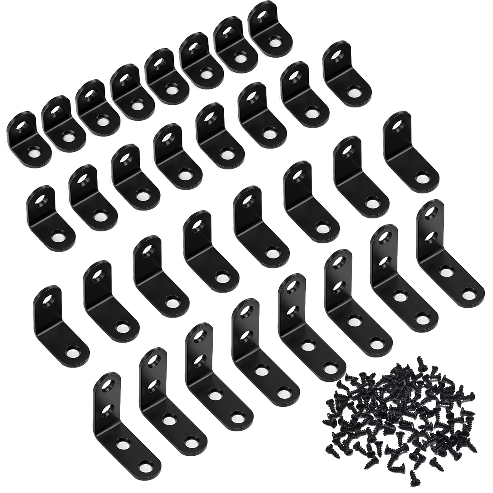 Amazon.com: QBXMY7 32pcs Small Metal L Brackets for Wood,Corner Braces ...