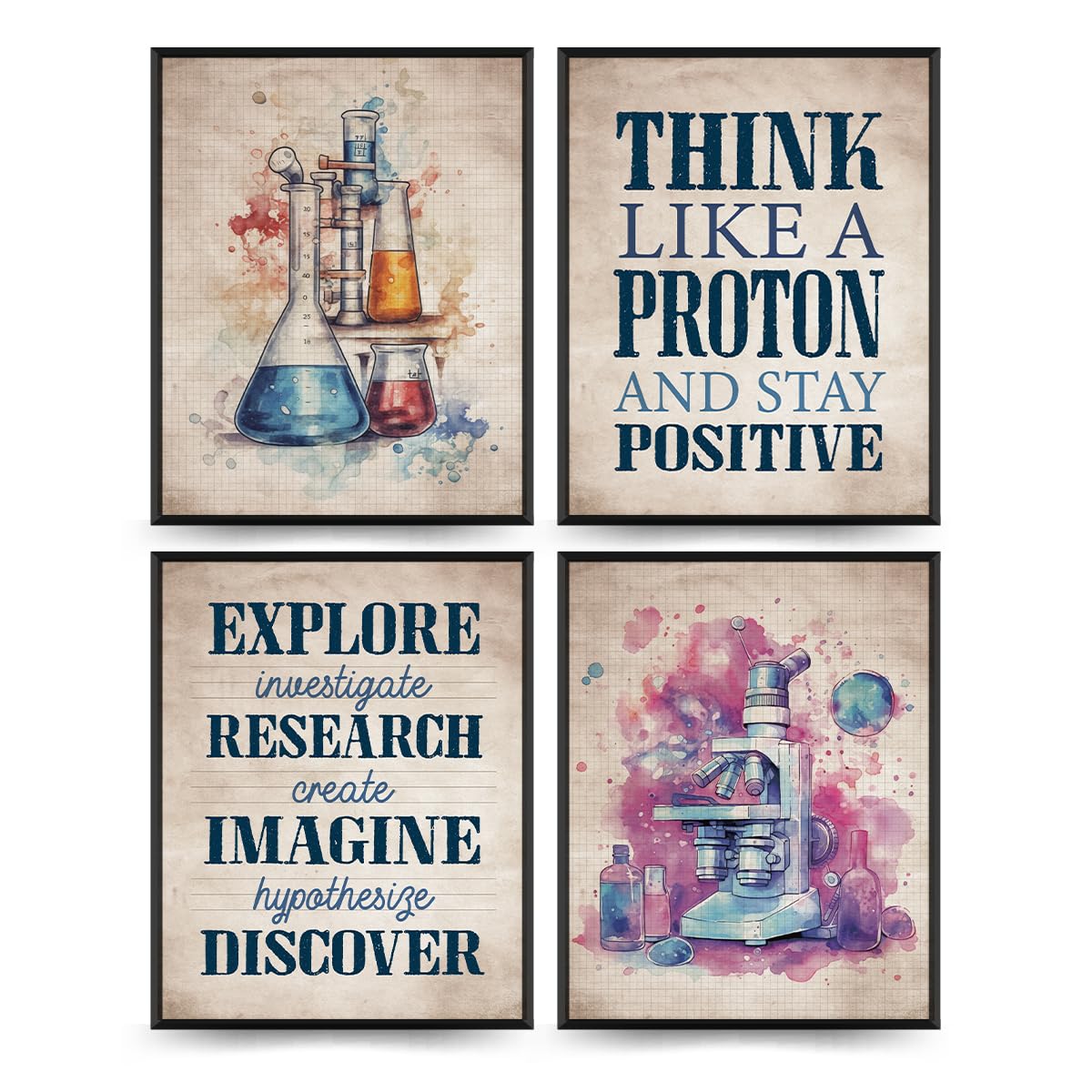 Amazon.com: ETVISO Science Classroom Decor, Chemical Science Art Print ...