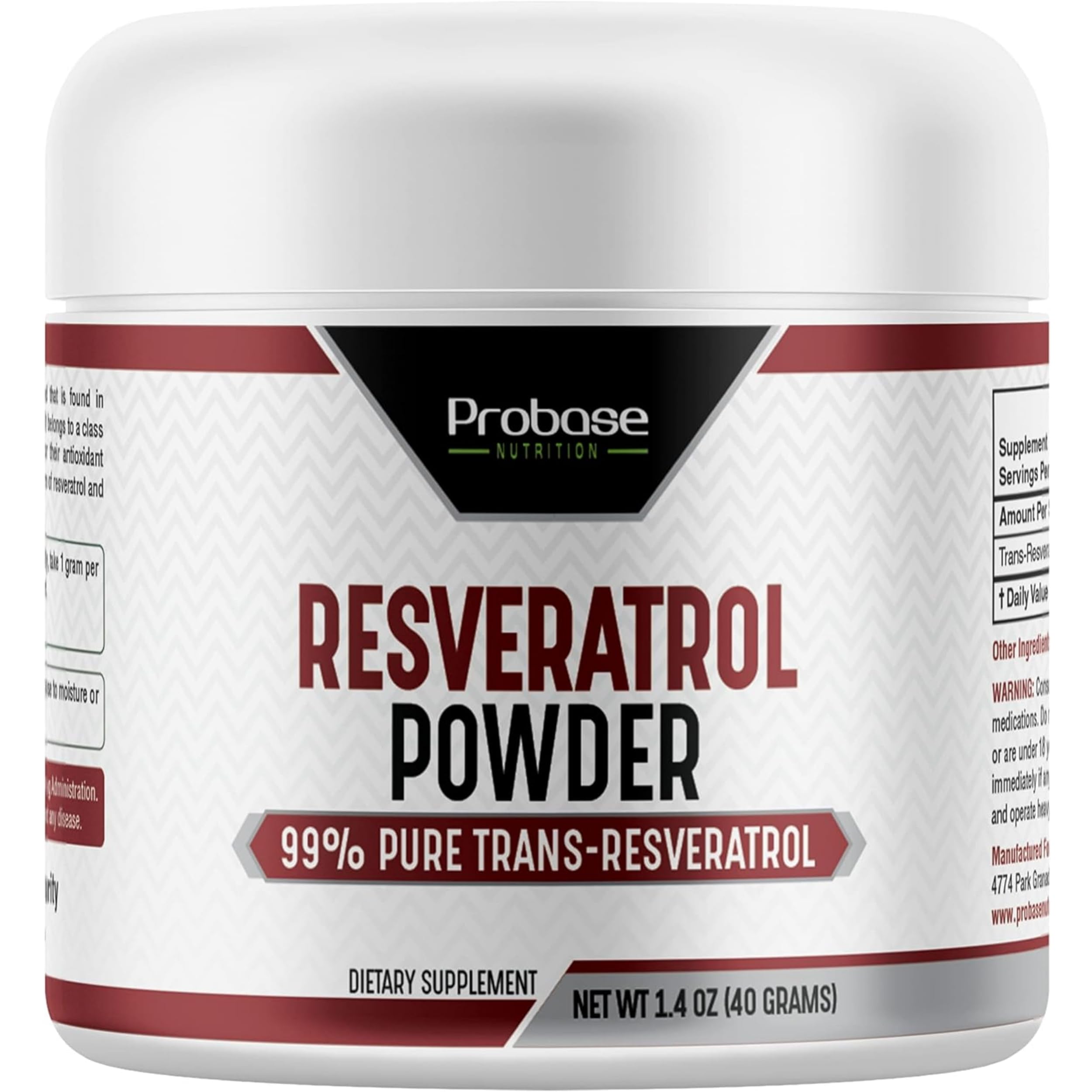 Amazon.com: Pure Pharmaceutical Grade Trans-Resveratrol Powder - 1000mg ...