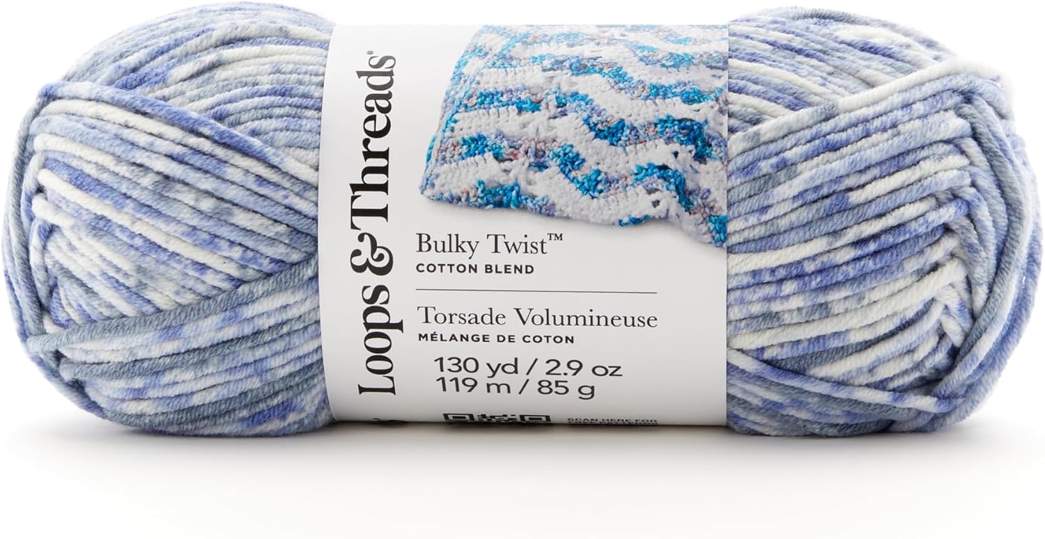Amazon.com: Bulky Twist Multi Yarn by Loops & Threads - Yarn for ...