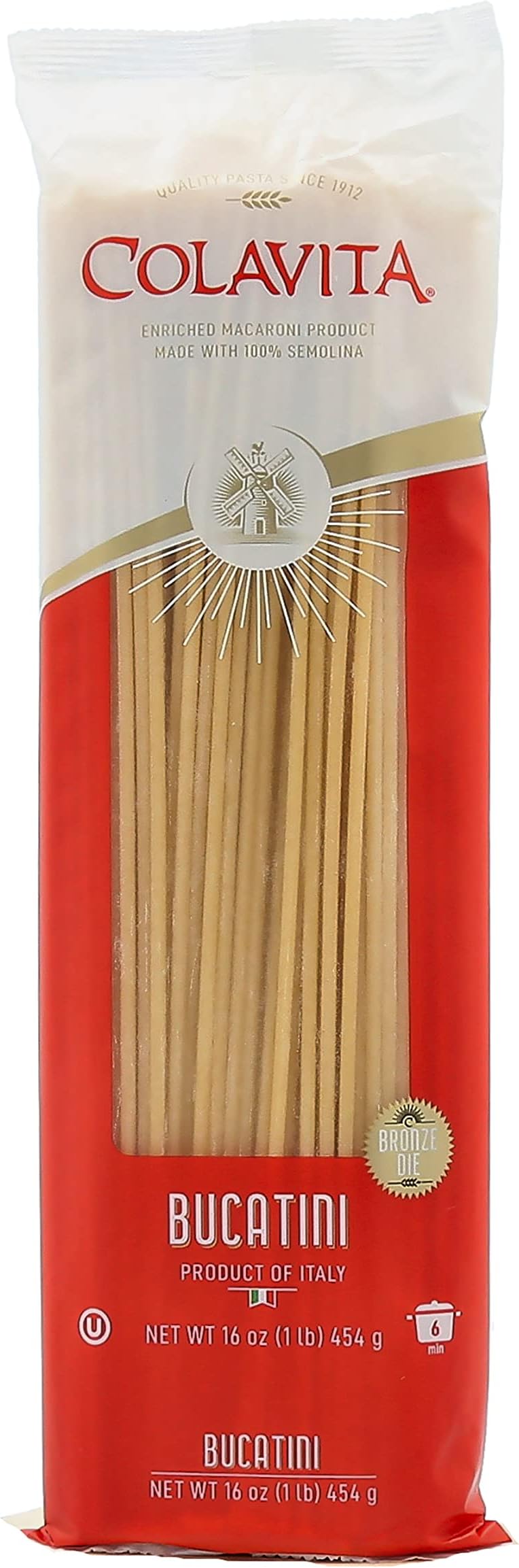 Amazon.com : Colavita Pasta - Bucatini, 1 Pound - Pack of 20 : Italian ...