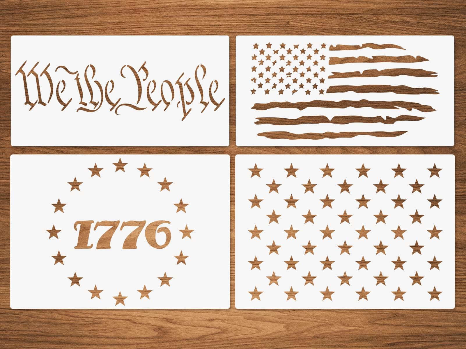 Amazon.com: We The People Stencil - Reusable - US Constitution - 15.5 ...