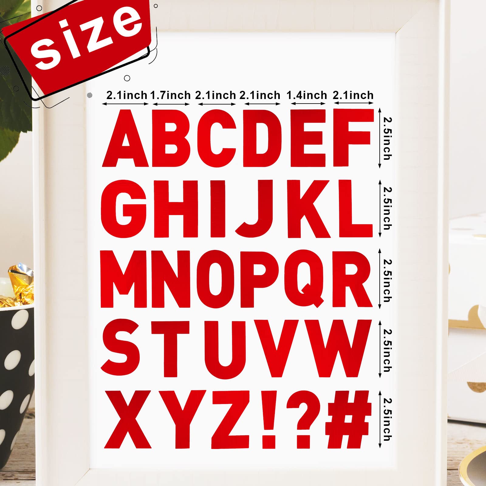 Snapklik.com : Chinco 232 Pieces 24 Sheets Letter Stickers Large ...