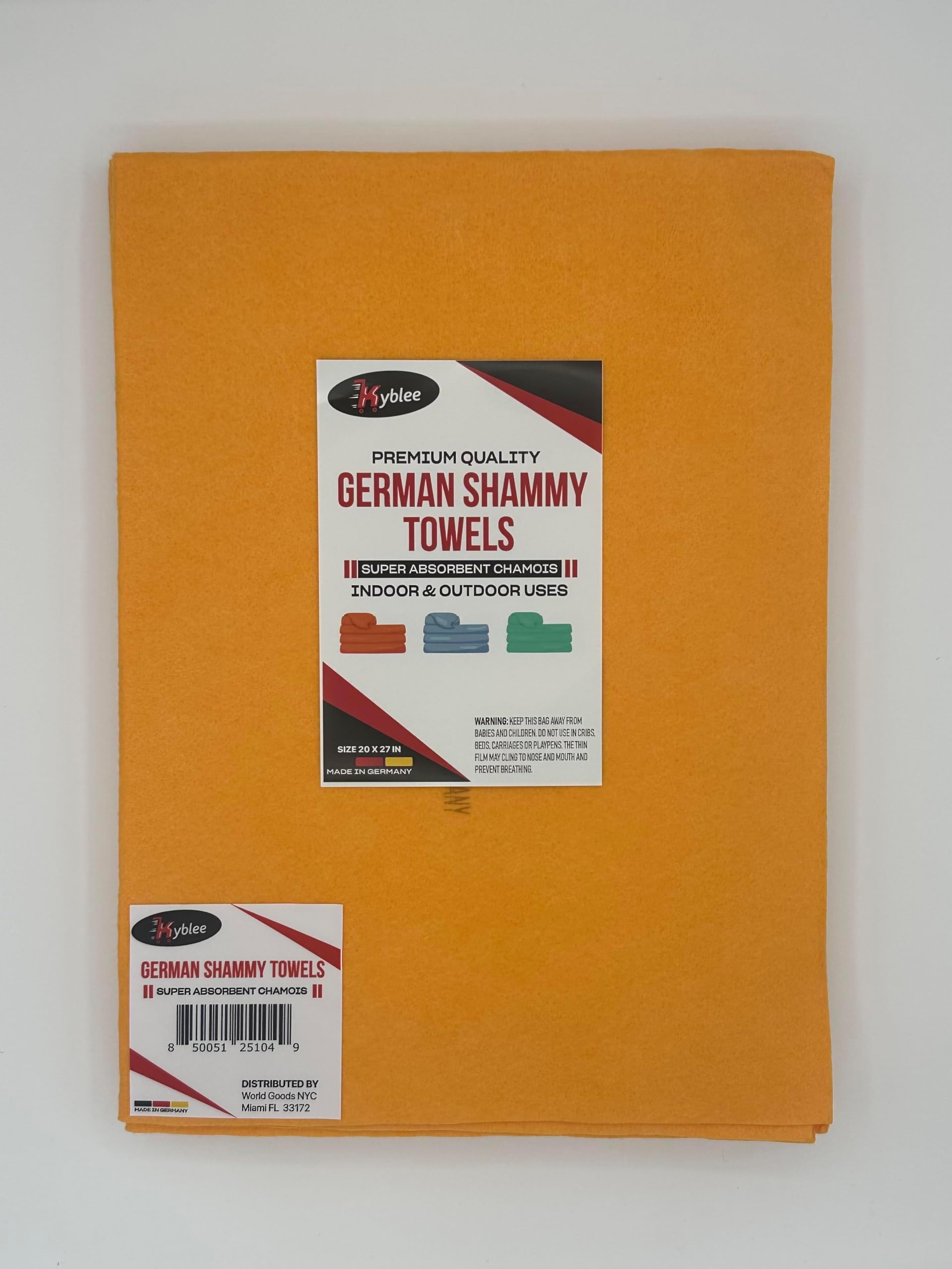 Amazon.com: 5 pk Original German Shammy Towels Super Absorbent Chamois ...