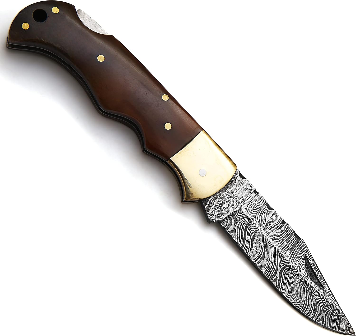 Amazon.com : PAL 2000 KNIVES Handmade Damascus Pocket Knife for Men - 6 ...