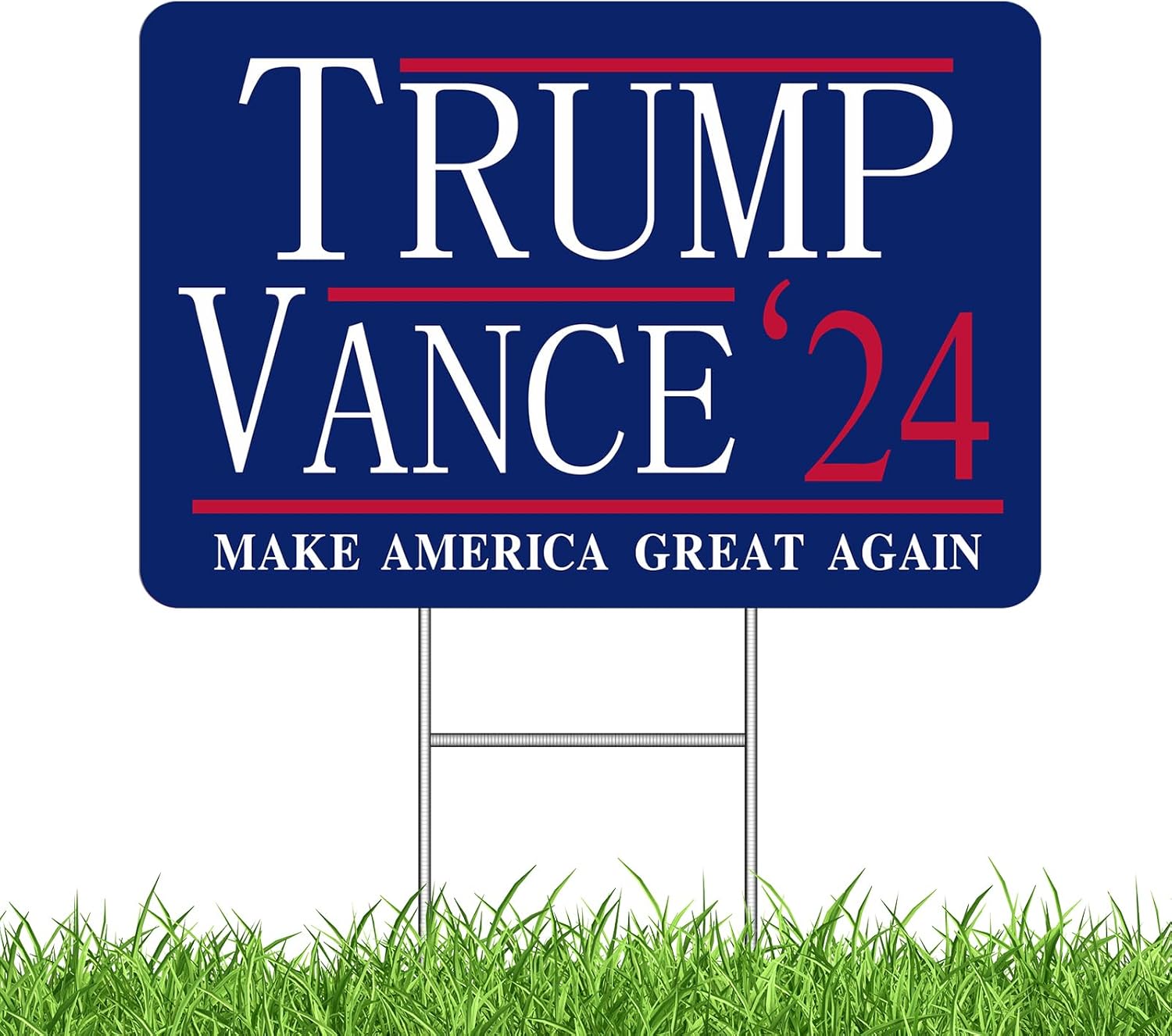Amazon.com : Trump JD Vance Yard Signs 2024, Double Sided Display MAGA ...