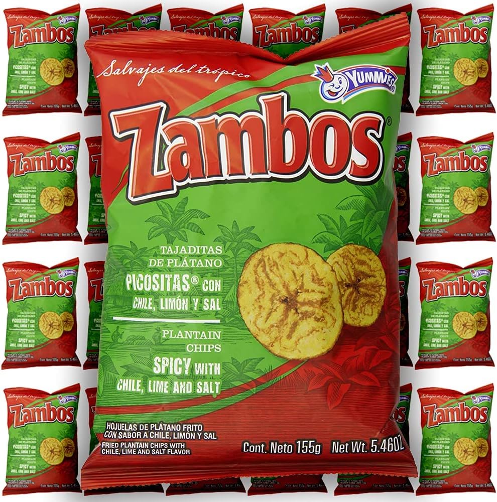 Amazon.com: Zambos Plantain Chips: Ceviche 5.46 oz (155 gr) 6 Pack