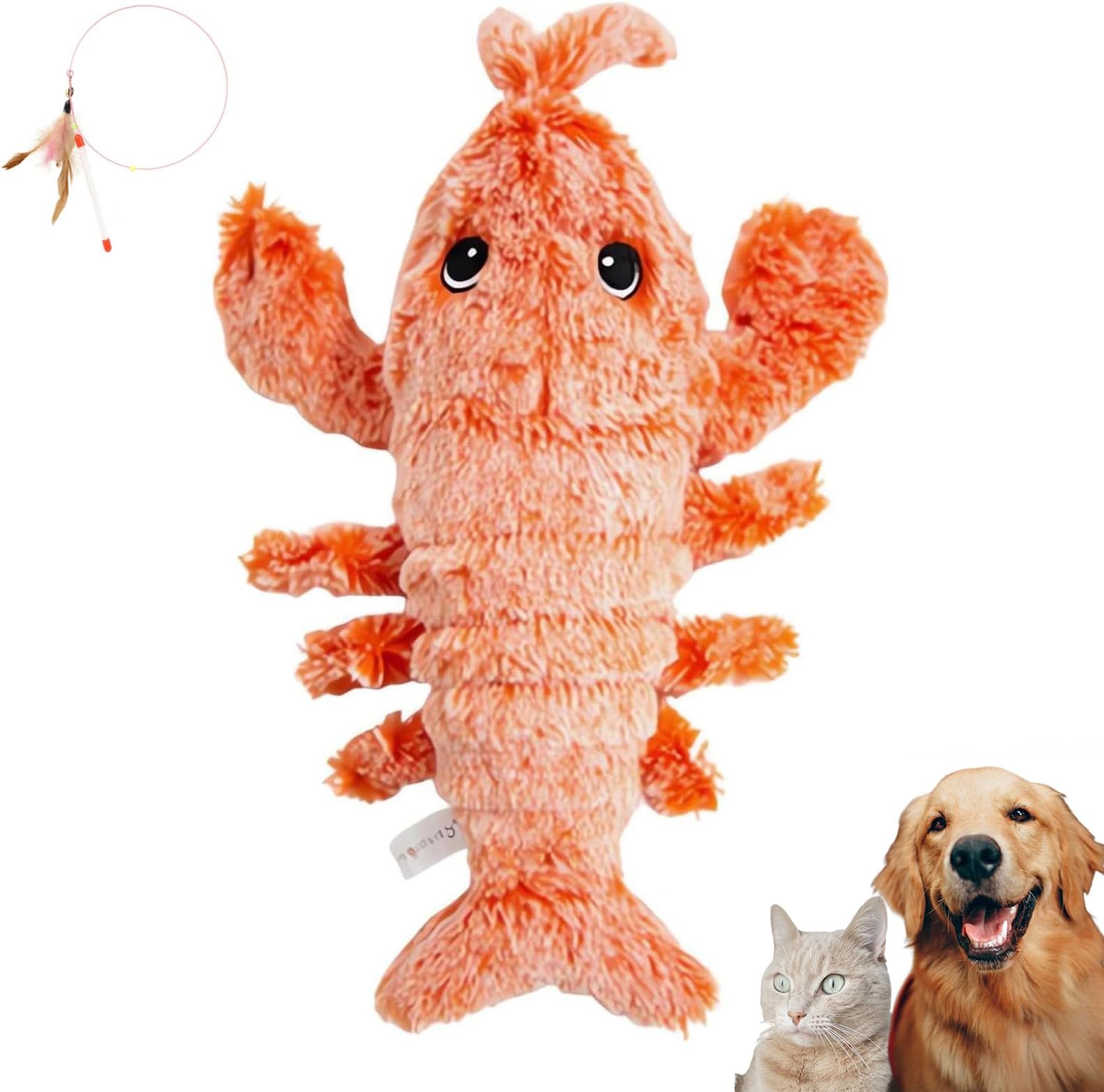 Amazon.com: Wiggly Lobster Dog Toy, Floppy Lobster Interactive Dog Toy ...