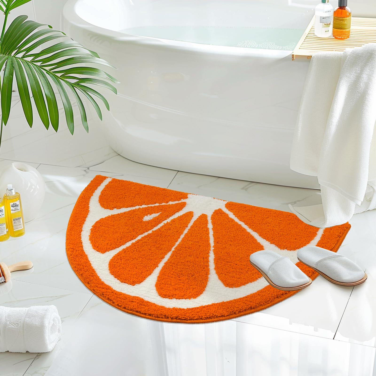 Amazon.com: Fruit Orange Bathroom Rugs Bath Mat 31