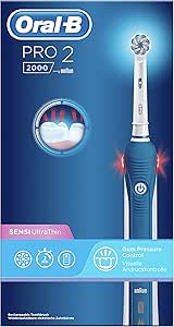 Oral-B PRO 2 2000 Elektrische Zahnbürste/Electric Toothbrush mit visueller Andruckkontrolle für ...