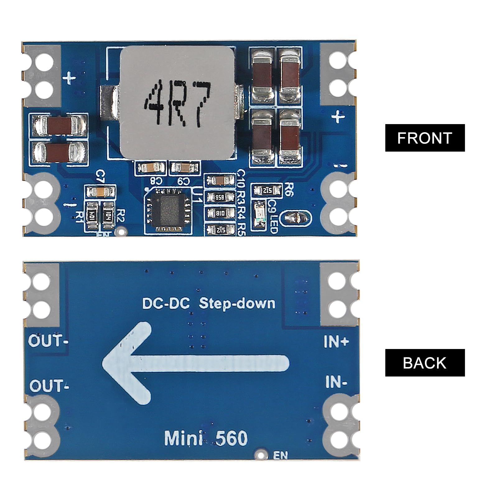 Snapklik.com : 10pcs Mini560 Step Down 5V 5A DC-DC Converter Voltage ...