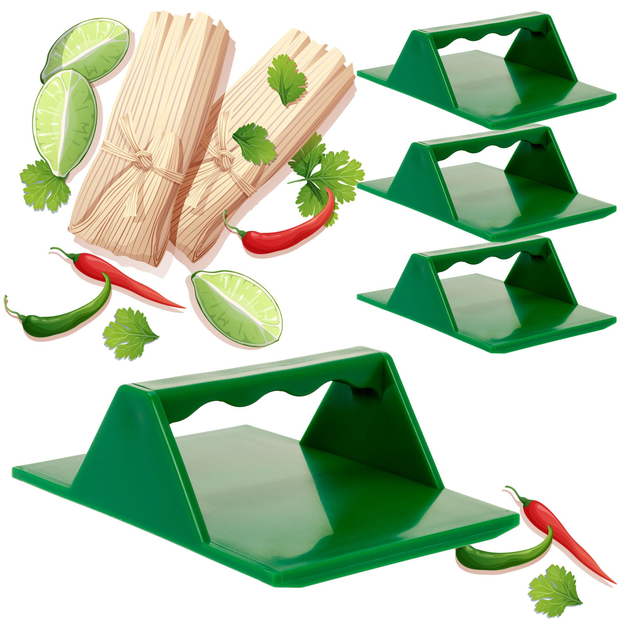 Snapklik.com : Tamale Masa Spreader Tool (4 Pack, Green) Masa Spreader ...
