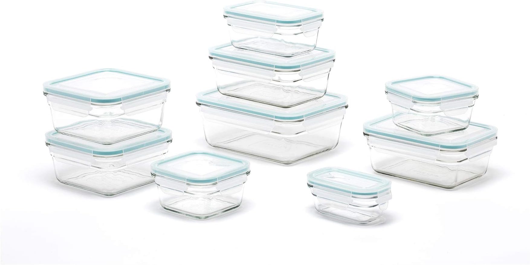 Amazon.com: Glasslock 18-Piece Assorted Oven Safe Container Set: Home ...