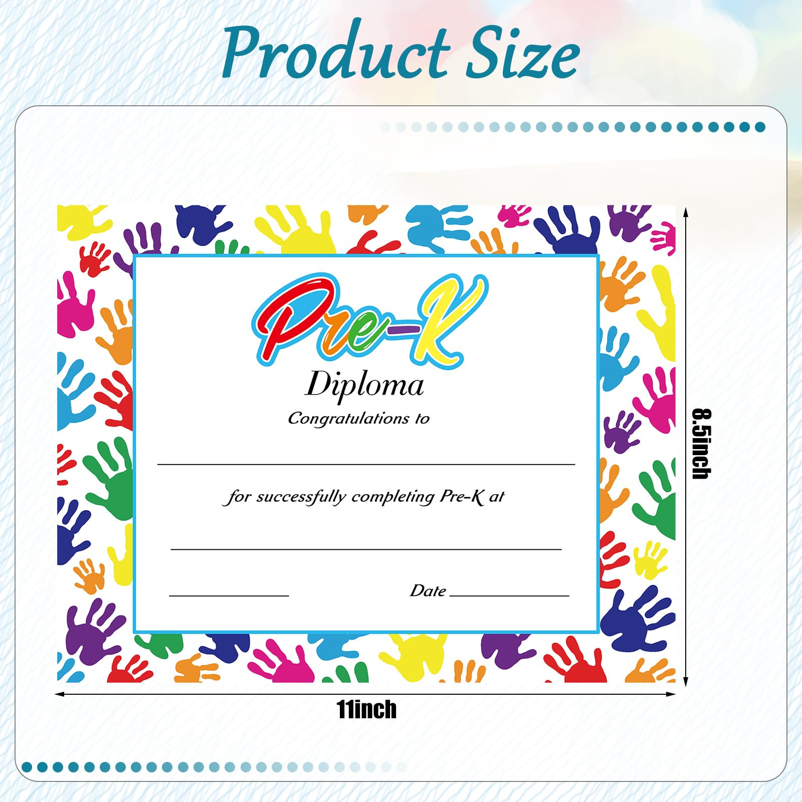 Pre K Diploma Template Nursery Preschool Graduation Certificate G83BN