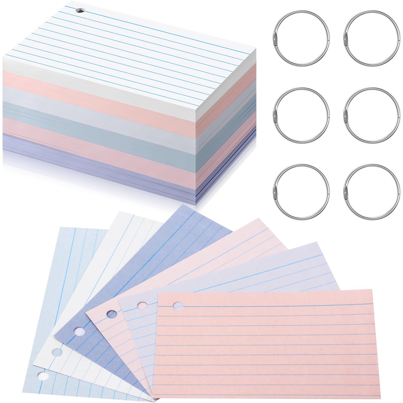 Snapklik.com : Epakh 300 Pieces Lined Index Cards 180 GSM Thick Flash Cards