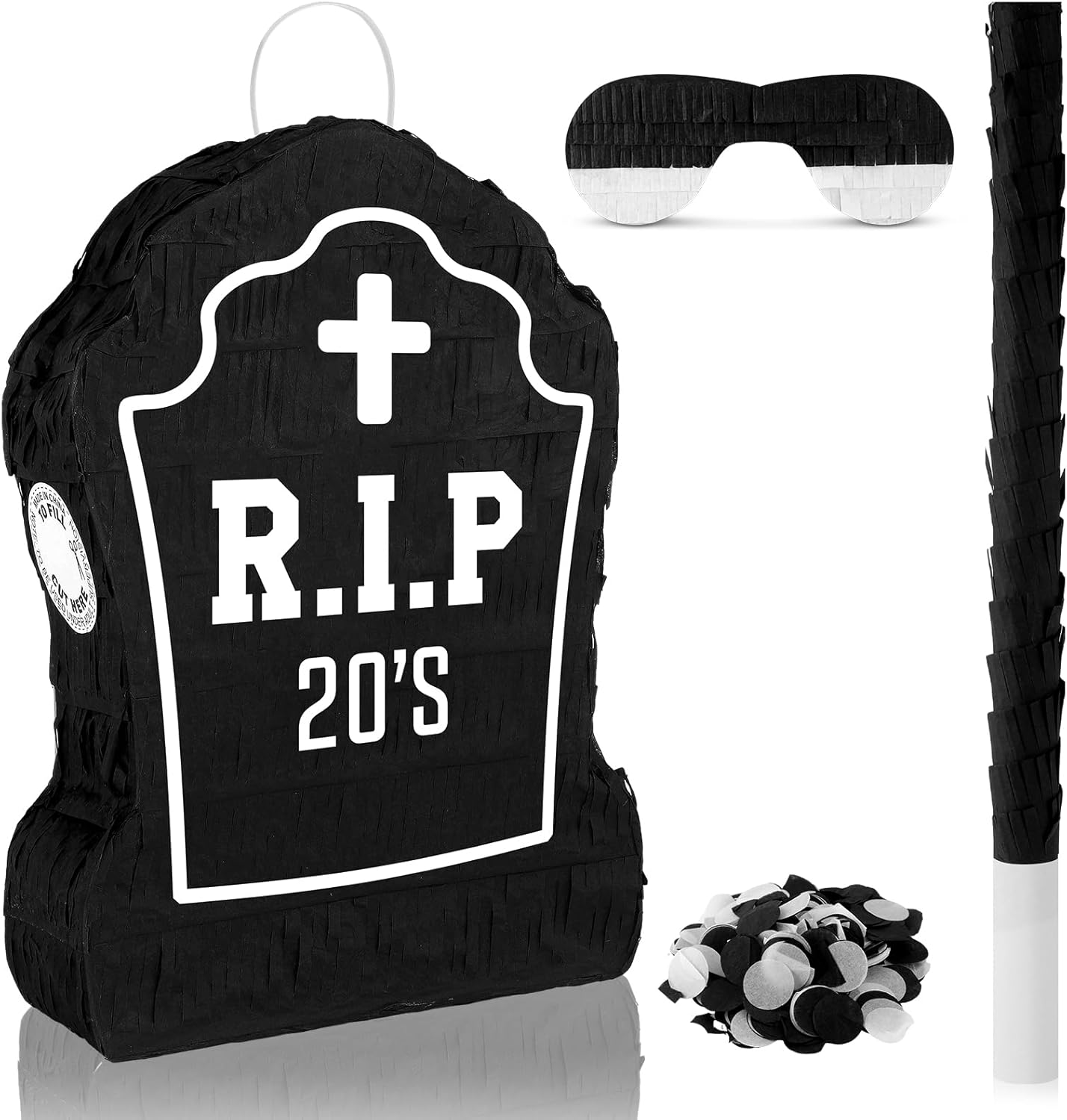 Amazon.com: Deekin Death to My 20s Decoration Rip Twenties Piñata 15 x ...