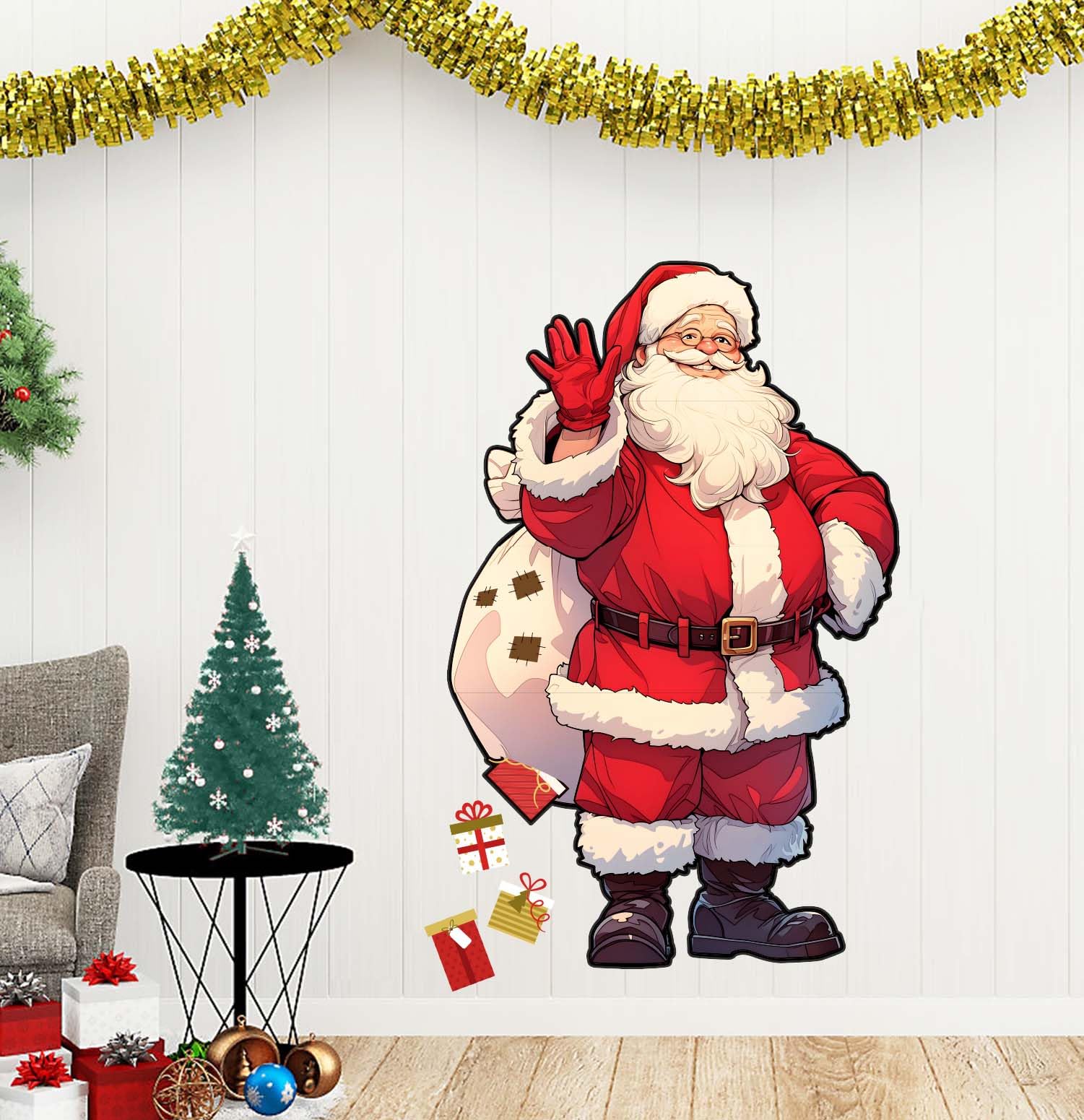 Cardboard Santa Claus Decorations Create A DIY Santa Mailbox For