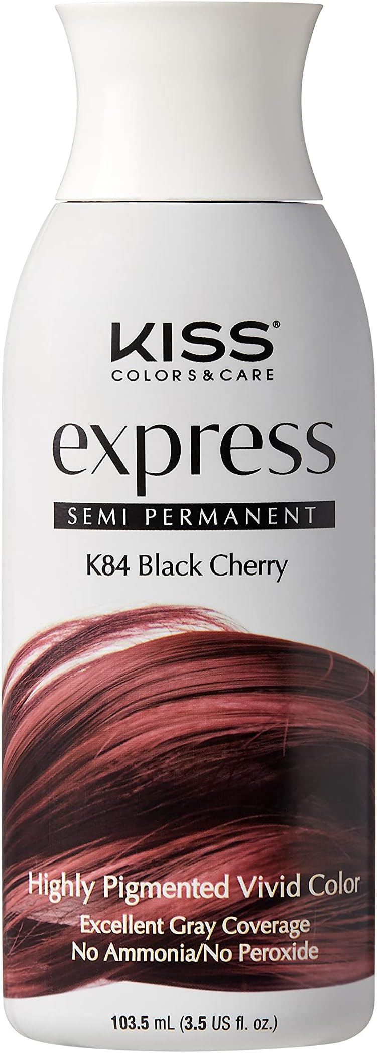 Amazon.com : Kiss Express Semi-Permanent Hair Color – Vivid, Highly ...