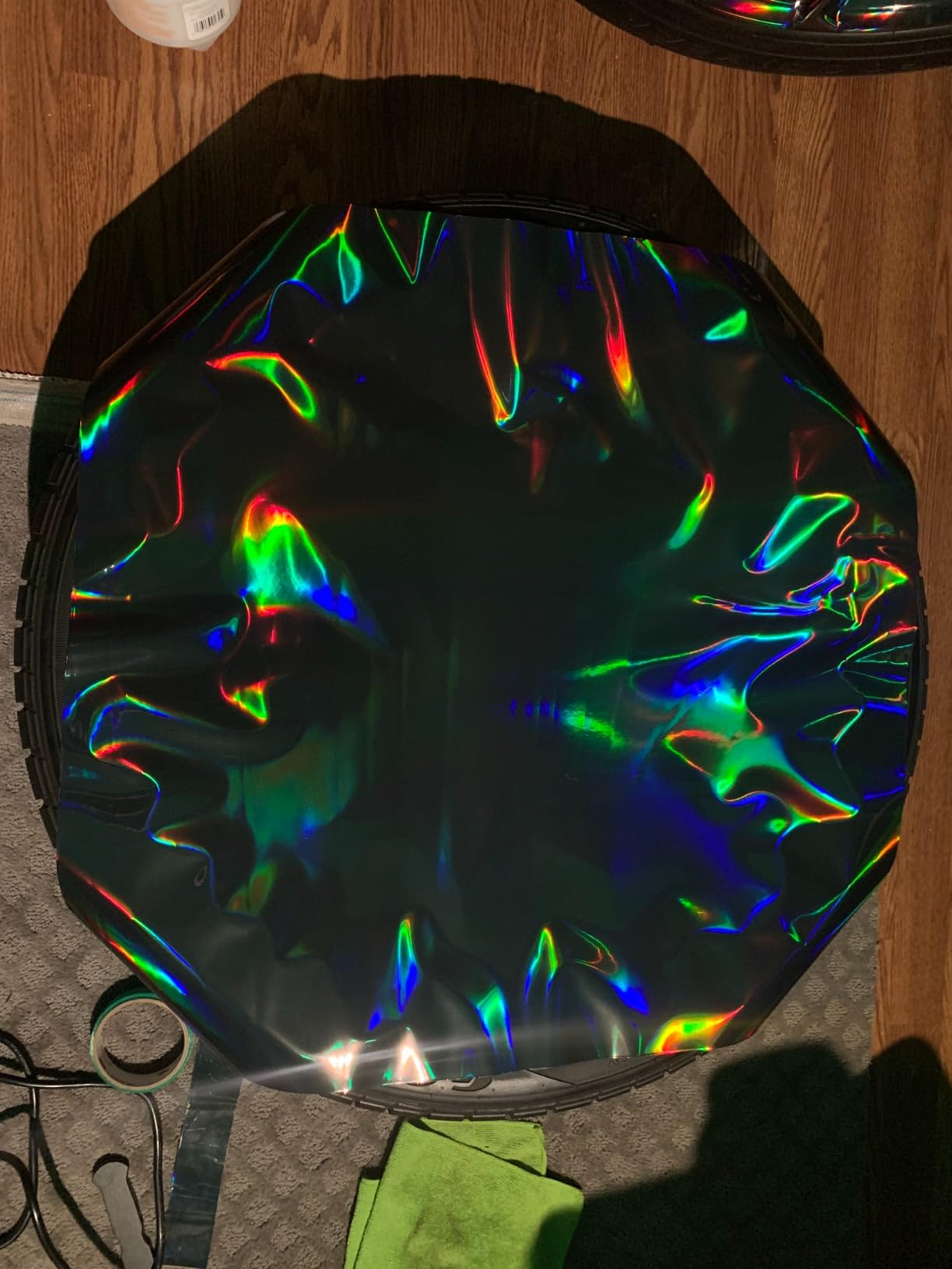 $10/mo - Finance VViViD® Black Holographic Chrome Vinyl Wrap Rainbow ...