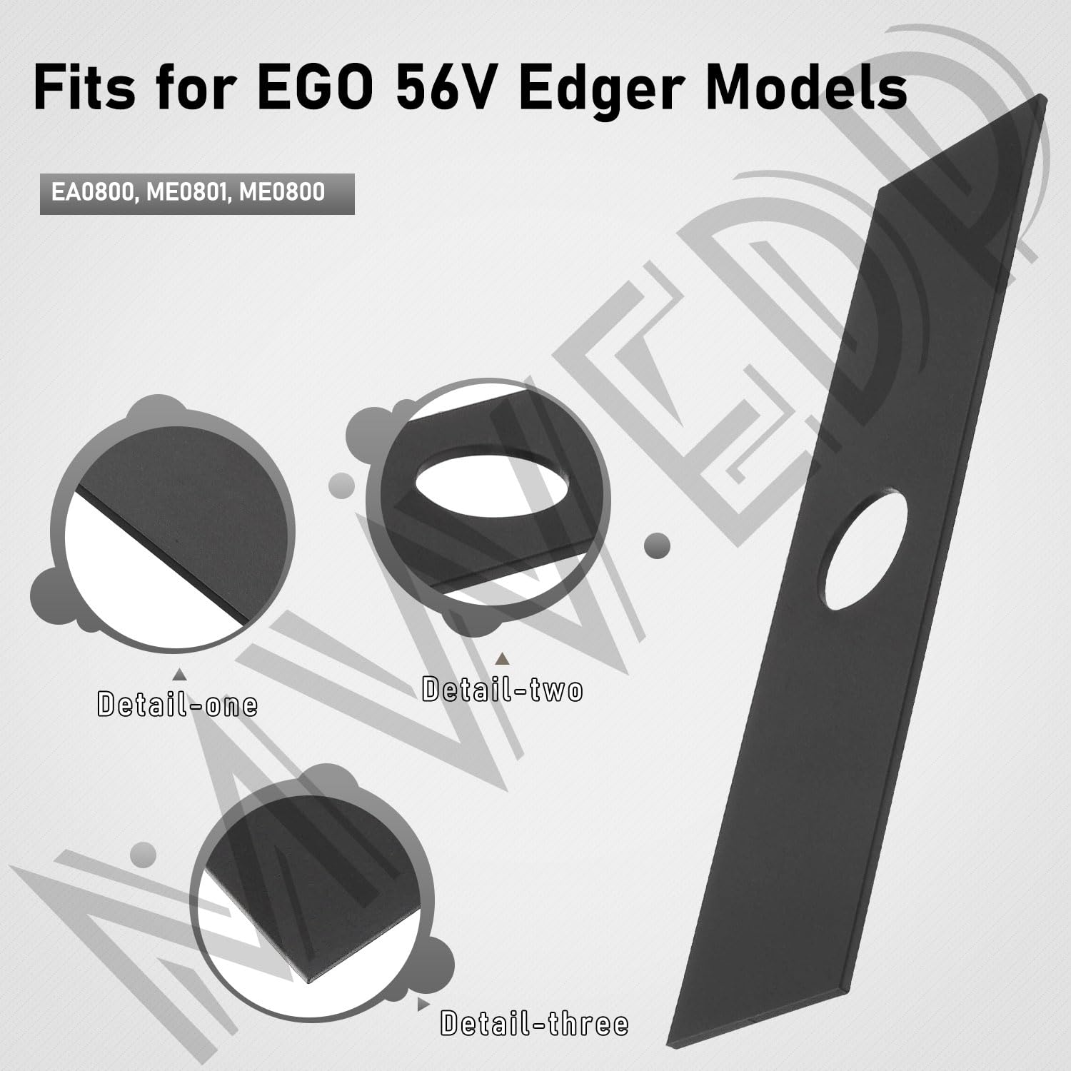 Snapklik.com : 3-Pack 8" X 2" Multi-Head Edger Blade AEB0800 Compatible