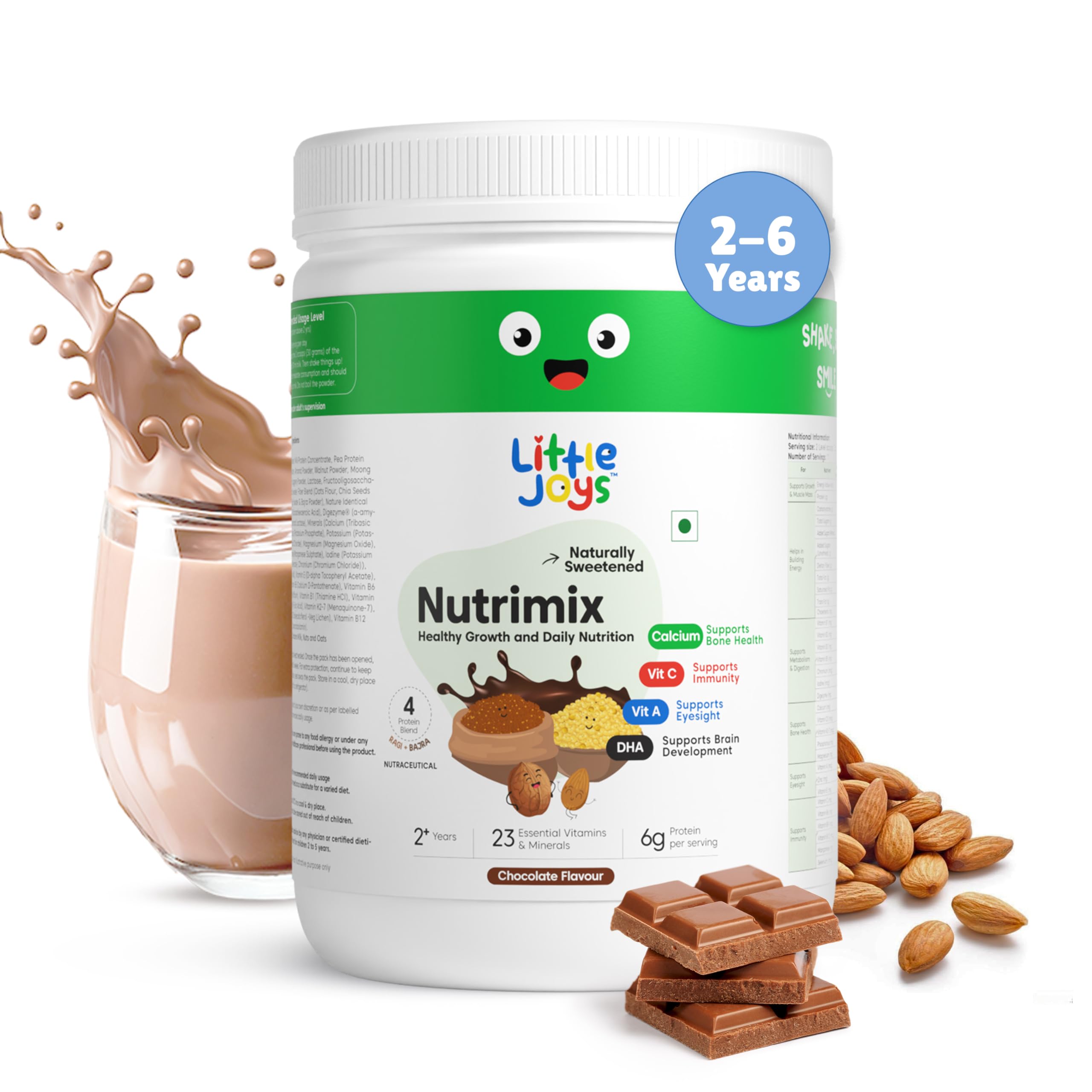 Buy Little Joys Nutrimix Nutrition Powder 350g | 2-6 Years | No Refined ...