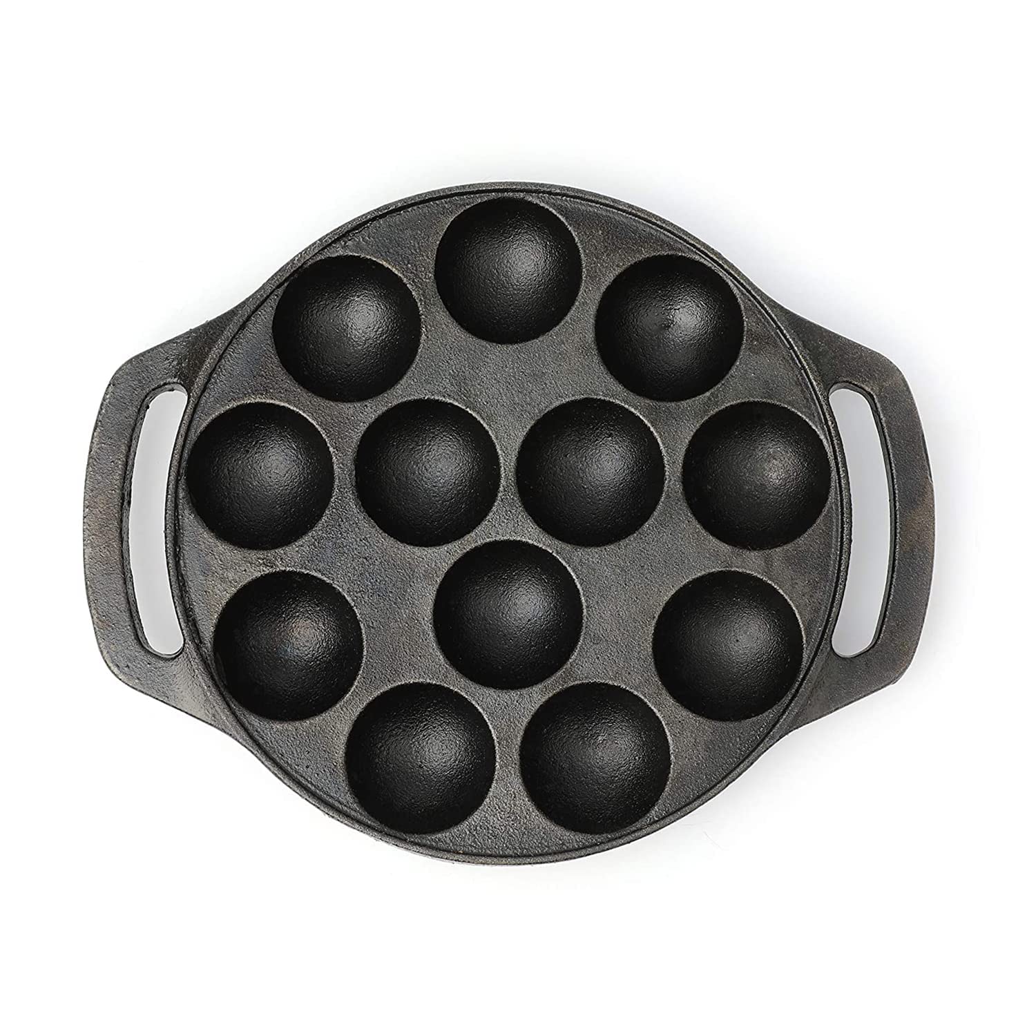 Buy ROSTON Cast Iron Paniyaram Appam Pan Appe Ponganalu Pan Chatti ...