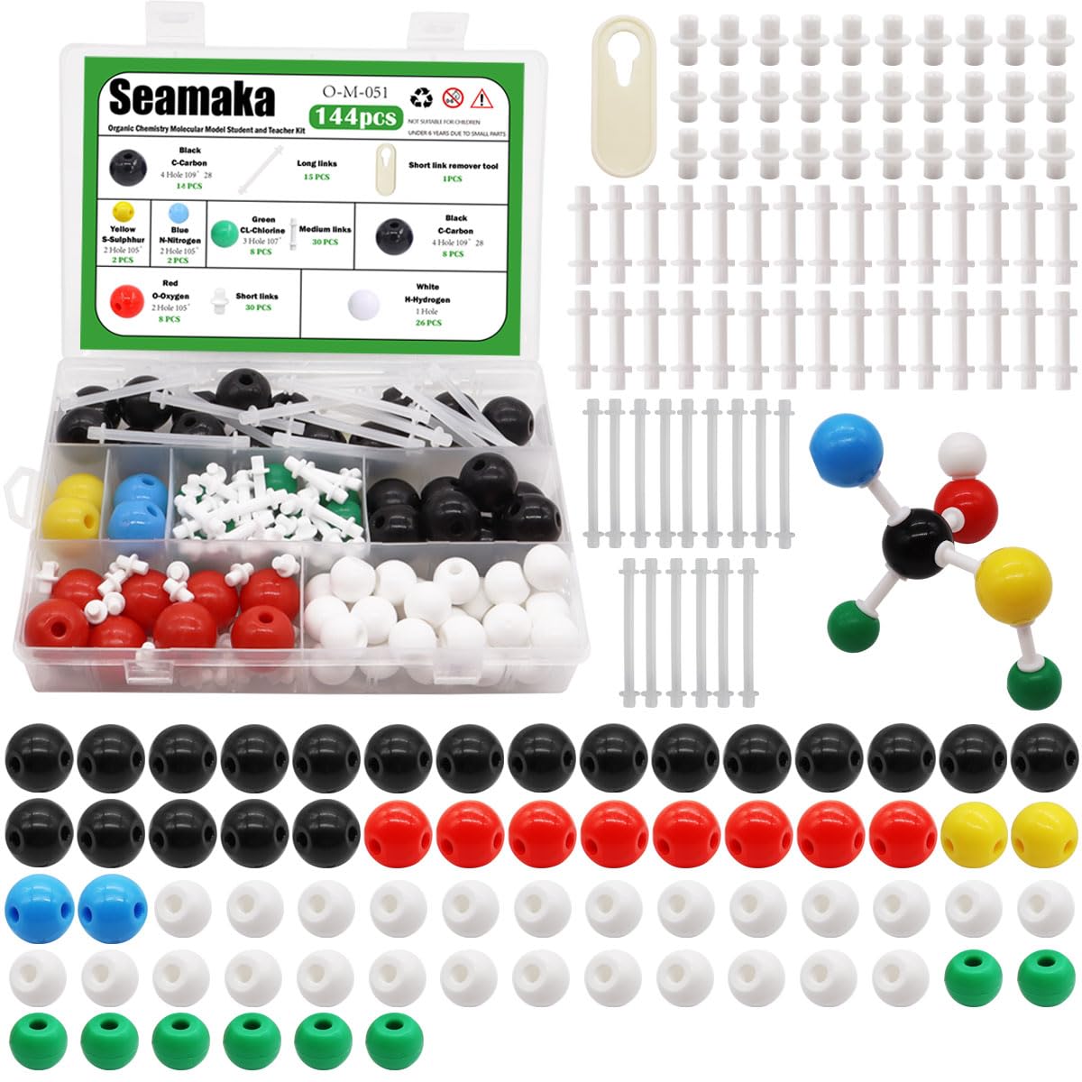 Amazon.com: Seamaka Organic Chemistry Molecular Model Measurement Kits ...