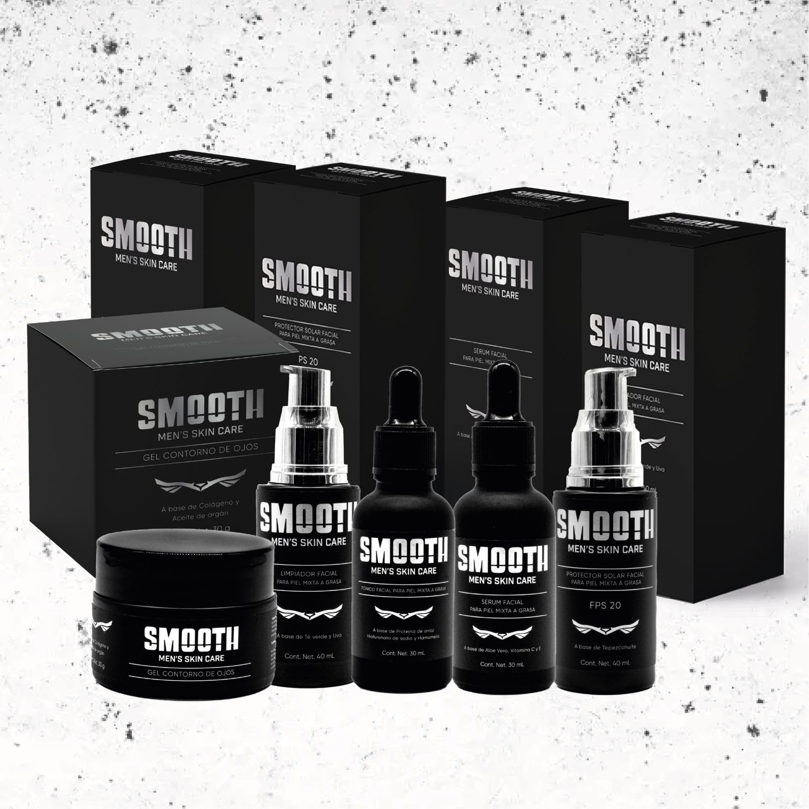 SMOOTH Kit Definitivo de Cuidado Facial Para Hombres: Todo lo que tu piel necesita | 5 productos ...
