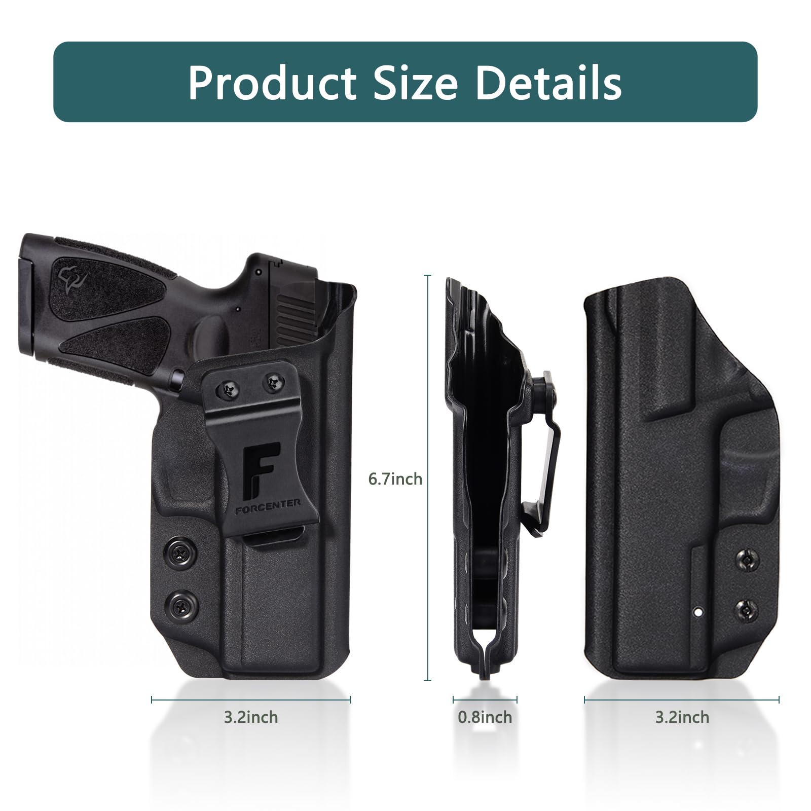 Snapklik.com : Taurus G3 Holster, IWB Kydex Holster G3 Taurus Holster ...