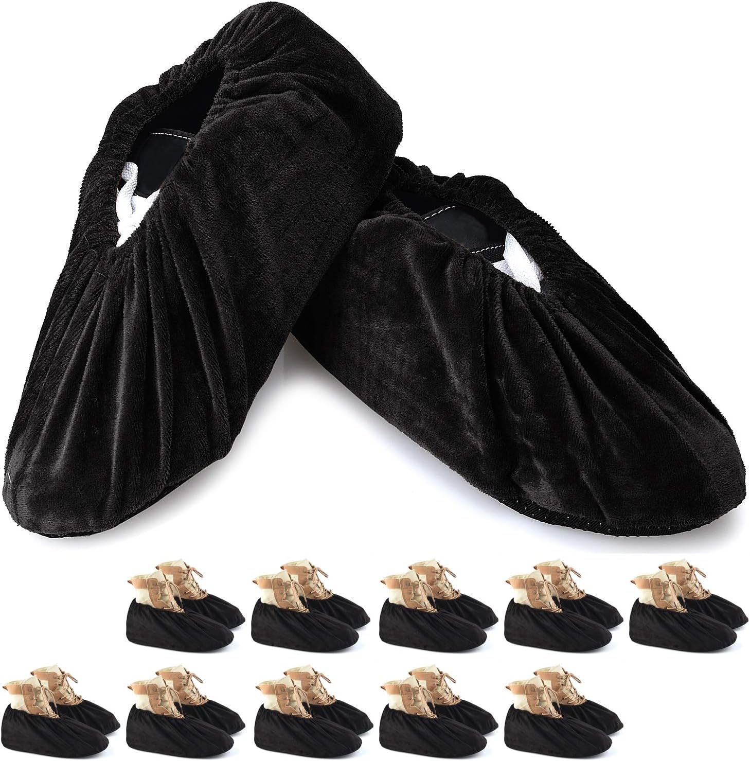 Geyoga 2 Pieces Walking Boot Cover Recovery Shoes Covers Non Skid Foot ...