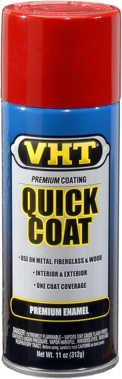 Amazon.com: VHT SP501 Quick Coat Acrylic Enamel Spray Paint – Fire Red ...