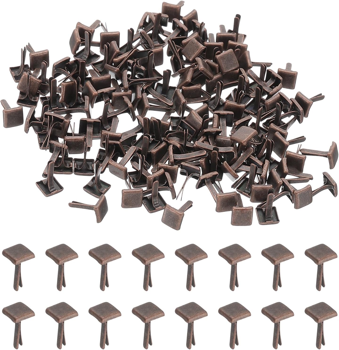Amazon.com: PATIKIL Brads Paper Fasteners, 300 Pcs Mini Metal Square ...