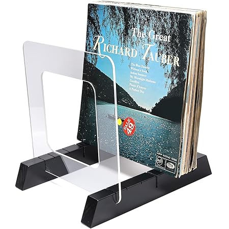 QPEY Triangle File Holder,5 Slot Metal Vinyl Record Stand Holder ...