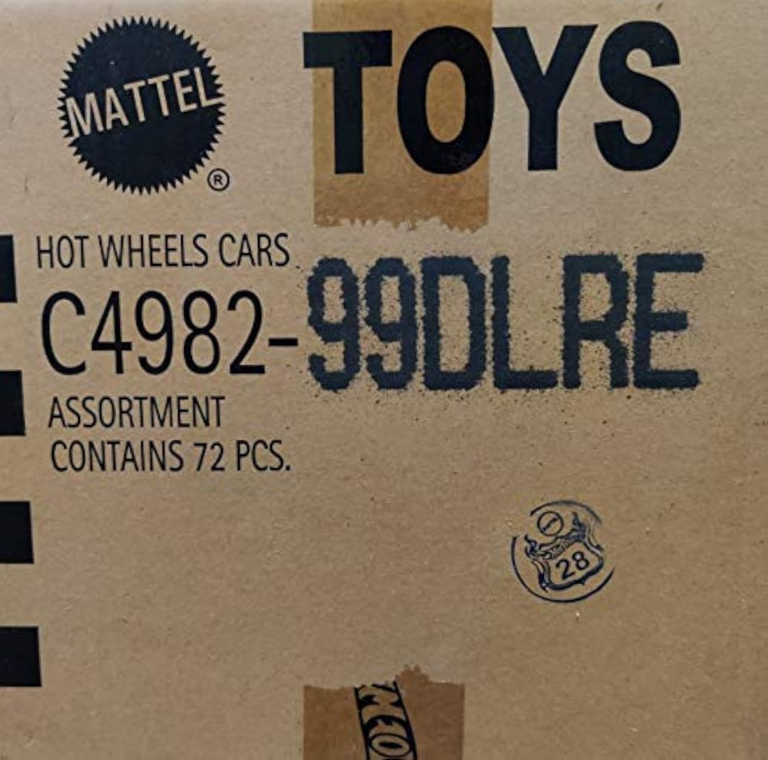 Mattel Hot Wheels Factory SDealed Case of Basic Toy Cars (72 Count per ...