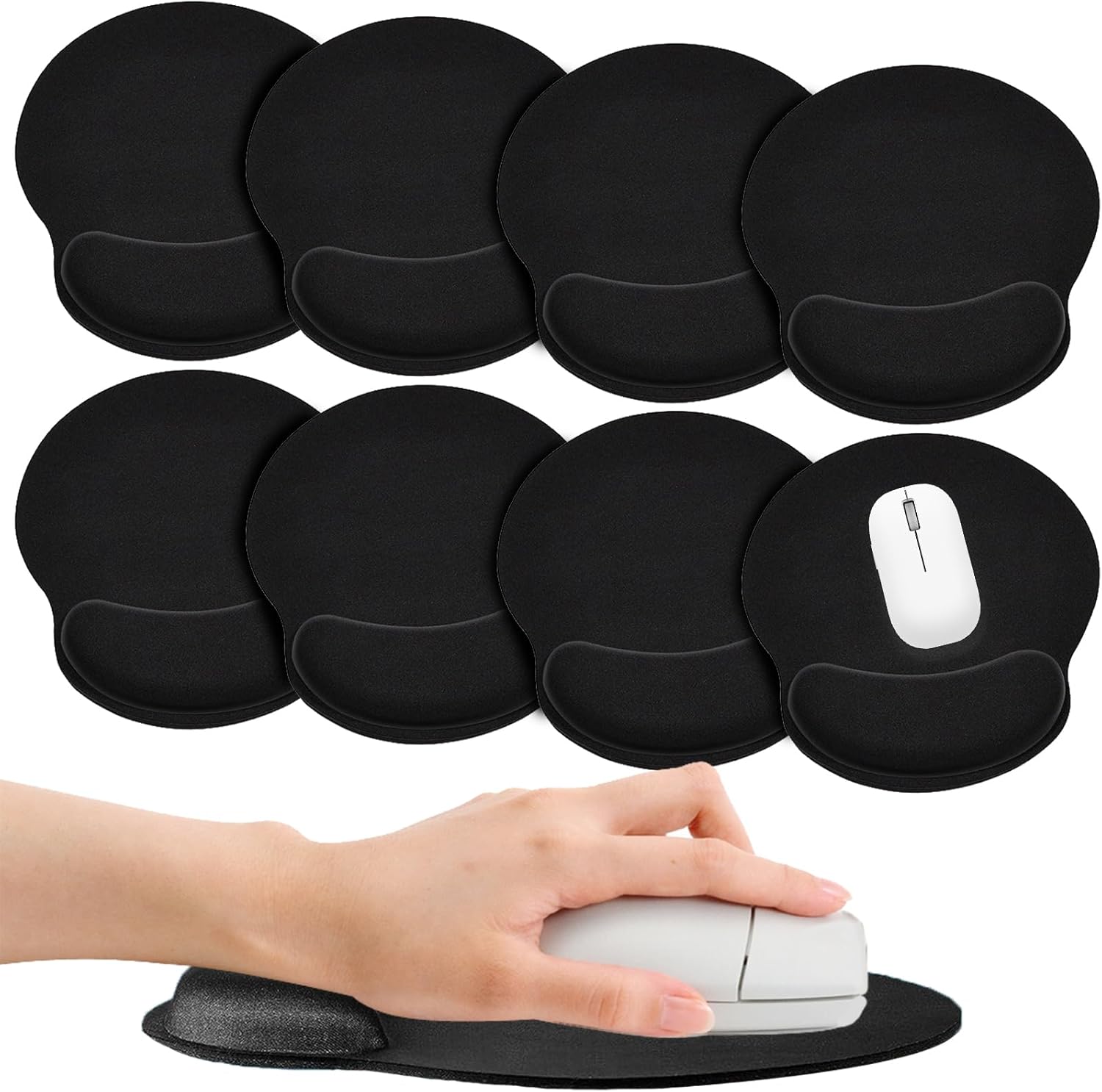 Amazon.com: Voittozege 8 Pack Ergonomic Mouse Pad with Wrist Support ...