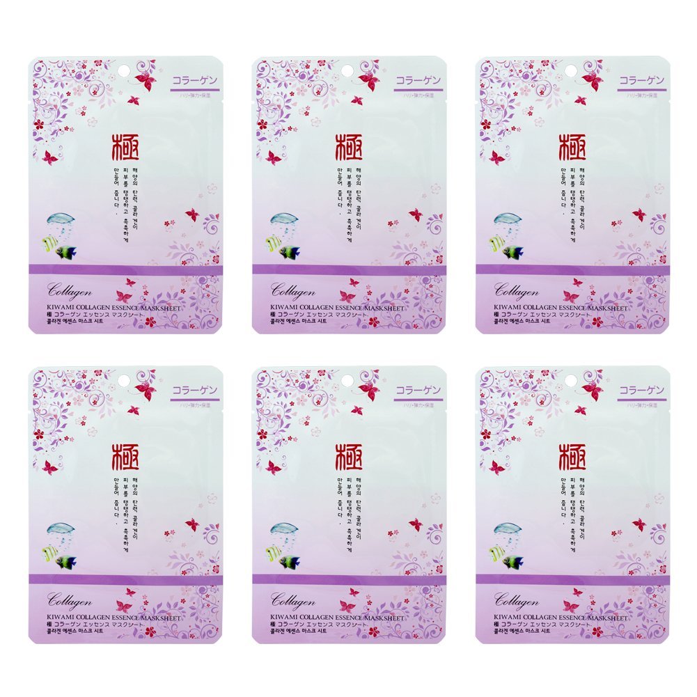 Amazon.com : Mask Collagen Essence Face Moisture Pack (6 Sheet ...