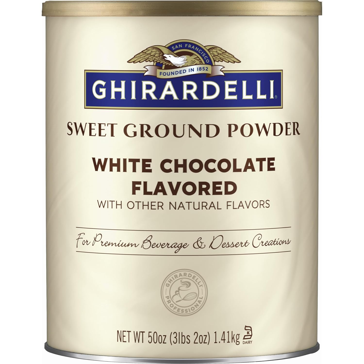 Amazon.com : Ghirardelli Sweet Ground White Chocolate Flavor Powder, 3. ...