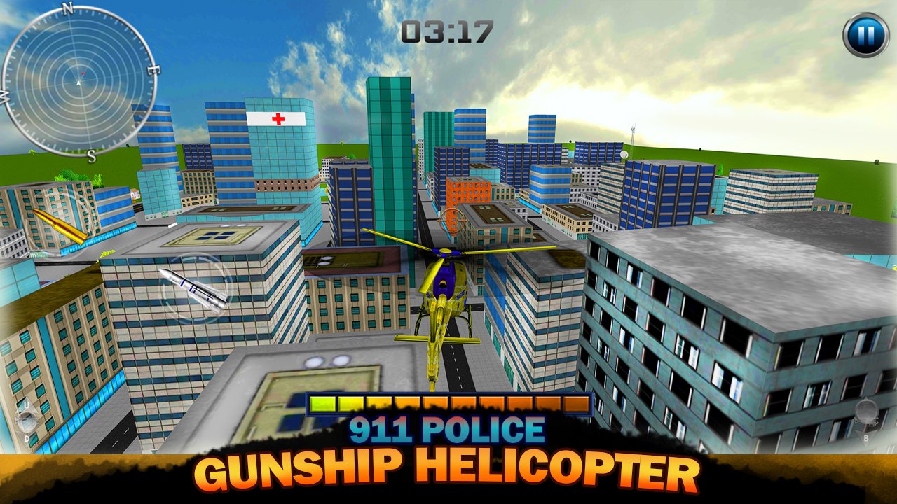 911 Police Gunship Hubschrauber Air Strike Kampf Kampf Flugsimulator 3D ...