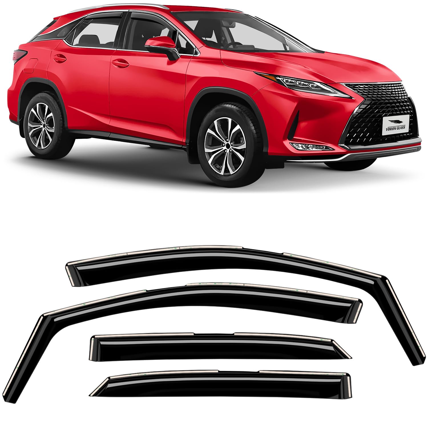 Amazon.com: Voron Glass in-Channel Extra Durable Rain Guards for Lexus ...