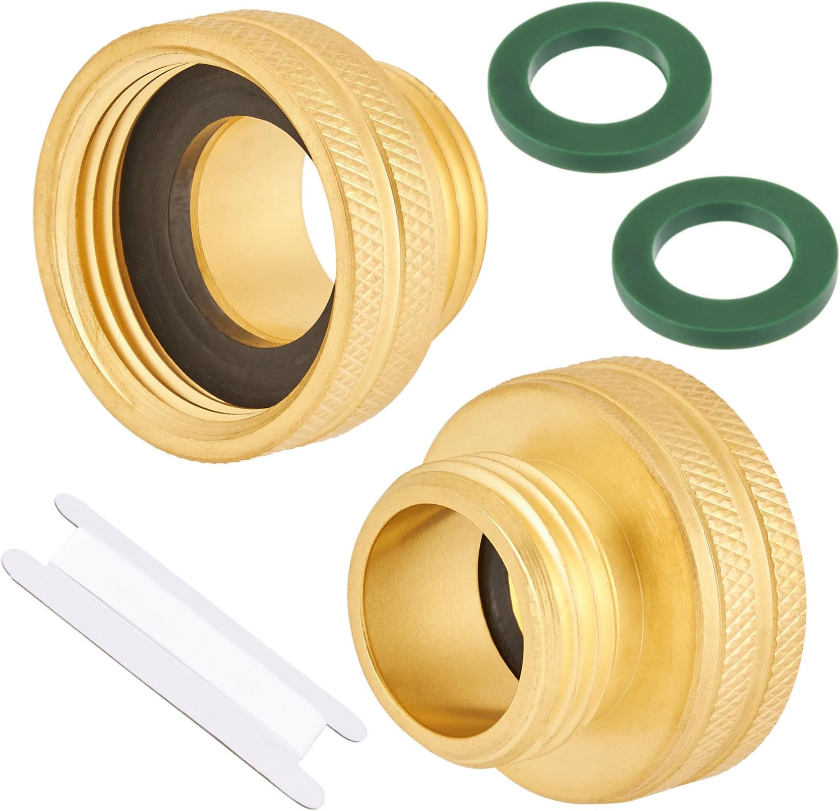 Amazon.com : Joywayus Brass 3/4" GHT Female x 1" NPT Male Thread Swivel ...