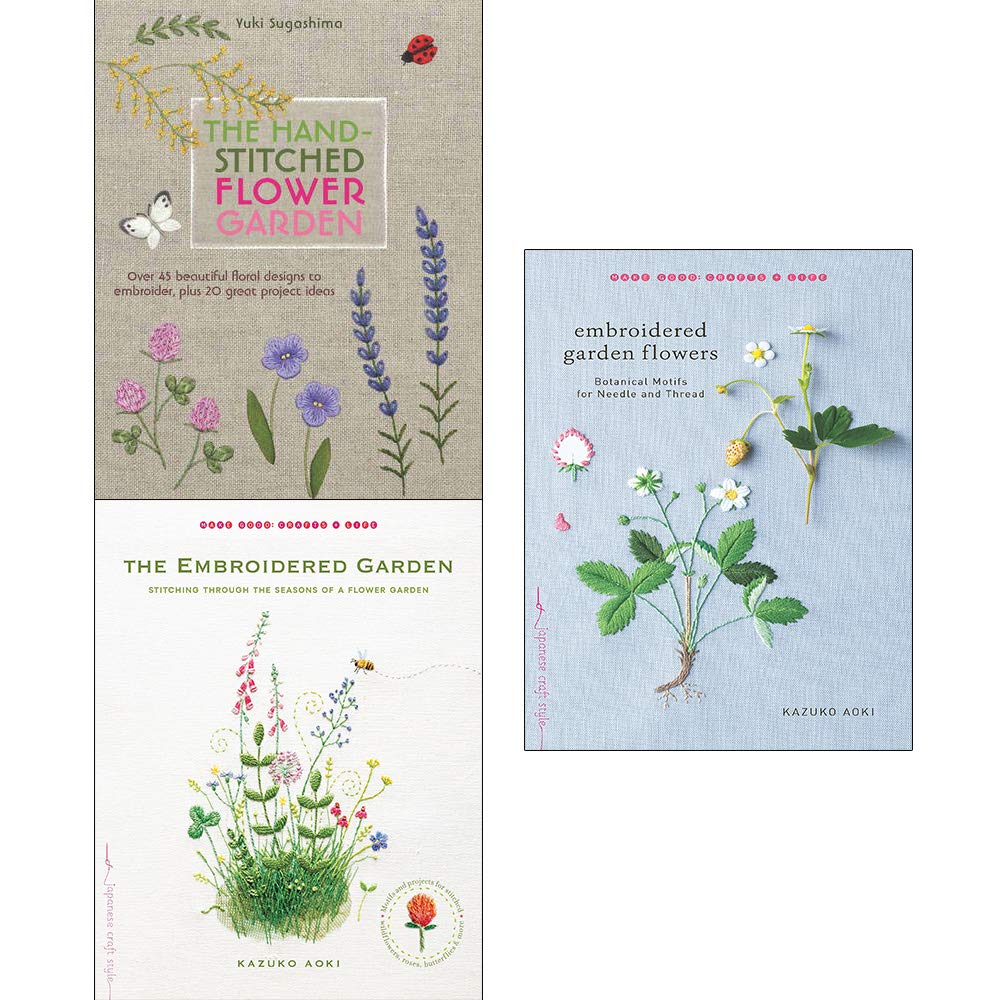Amazon.com - The hand stitched flower garden, embroidered garden ...