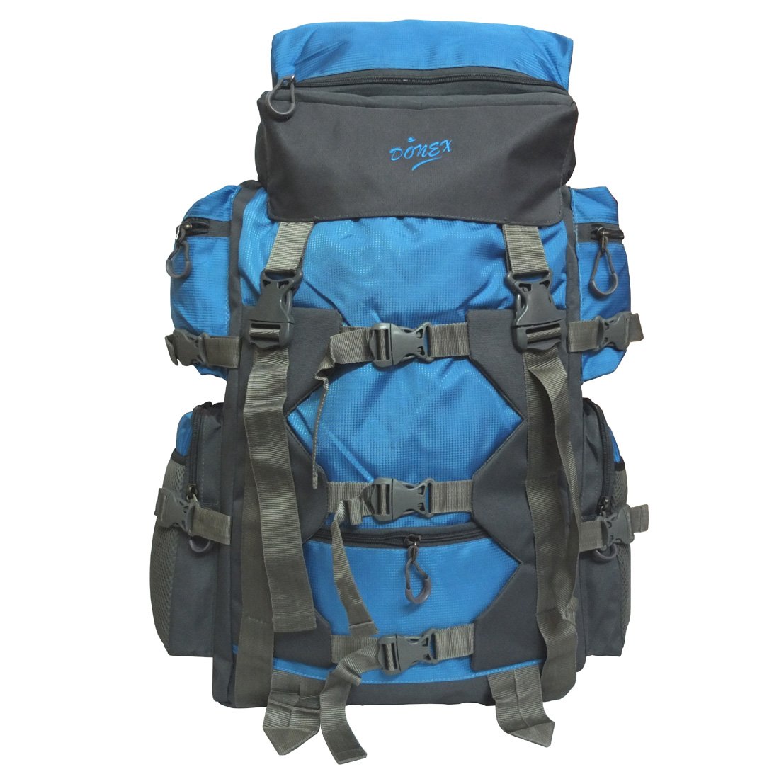 Donex 55 L Light Weight Hiking Rucksack Backpack Blue/Grey : Amazon.in ...