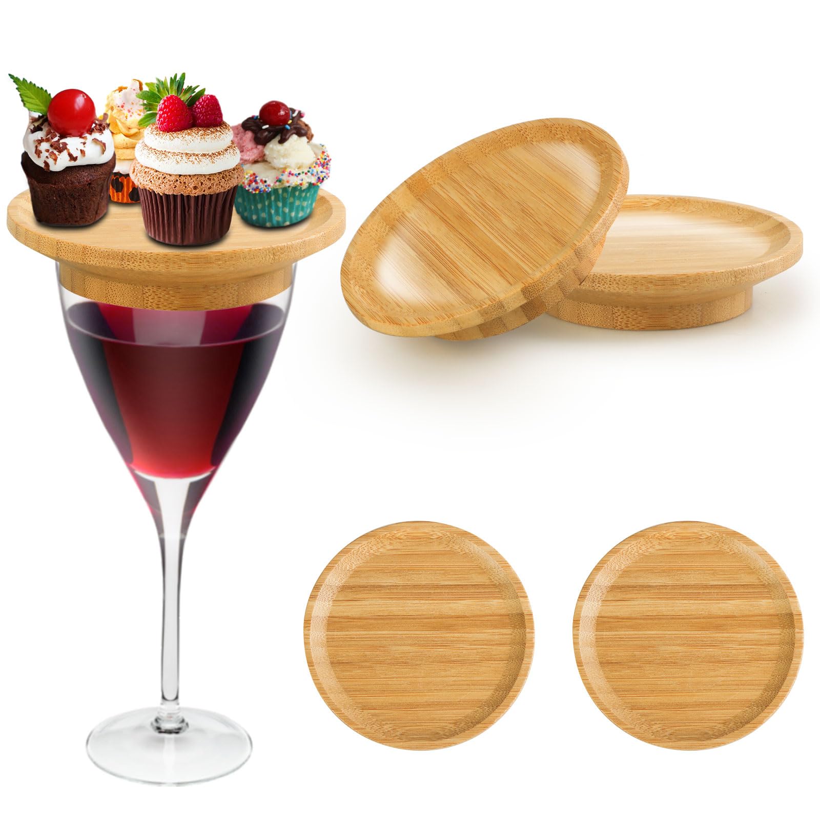 Amazon.com | Generic 4 Pcs Wine Glass Charcuterie Topper, Wine Glass ...