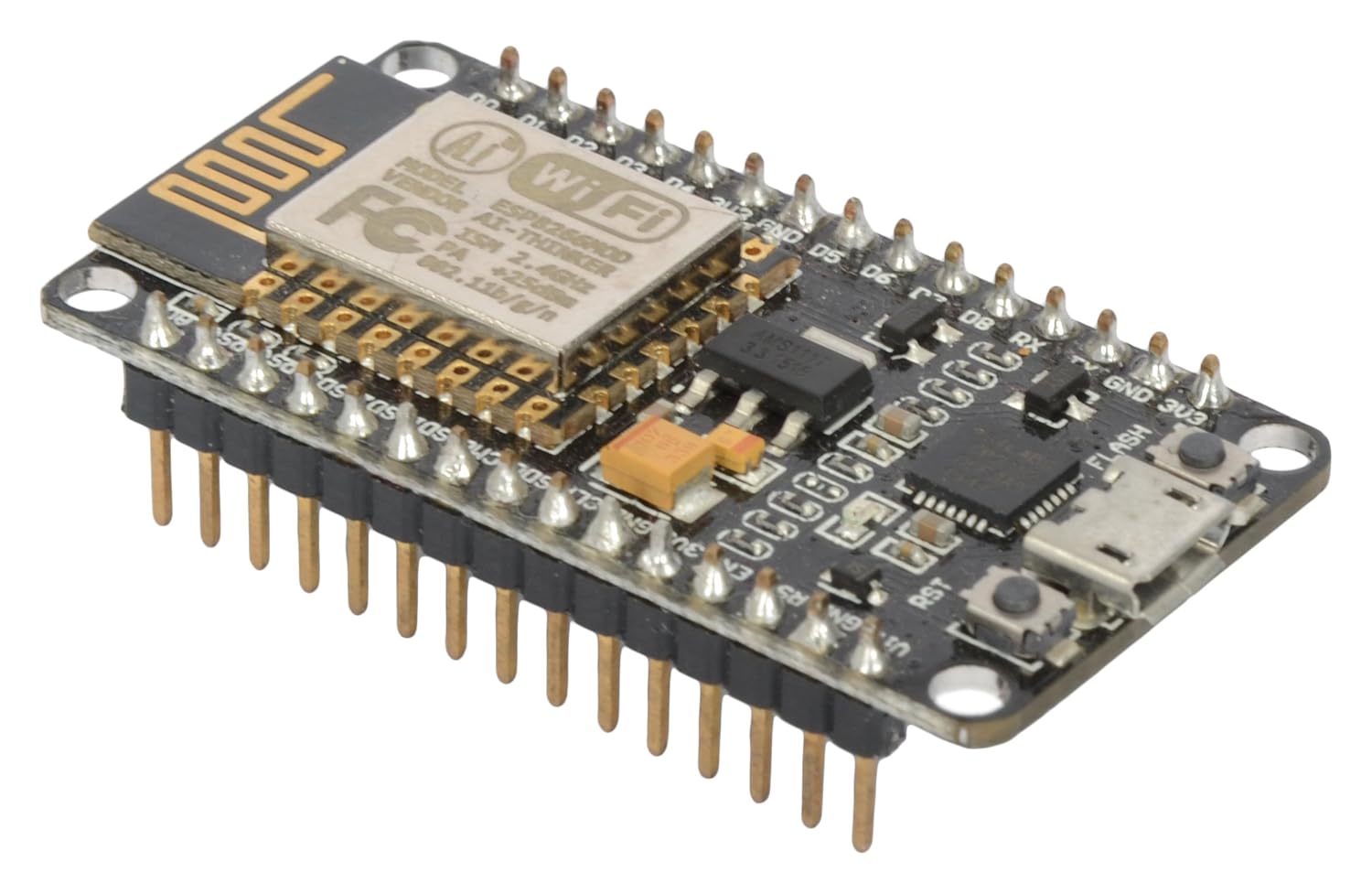 ESP8266 NodeMCU Wi-Fi Development Board (Black) : Amazon.in: Industrial ...