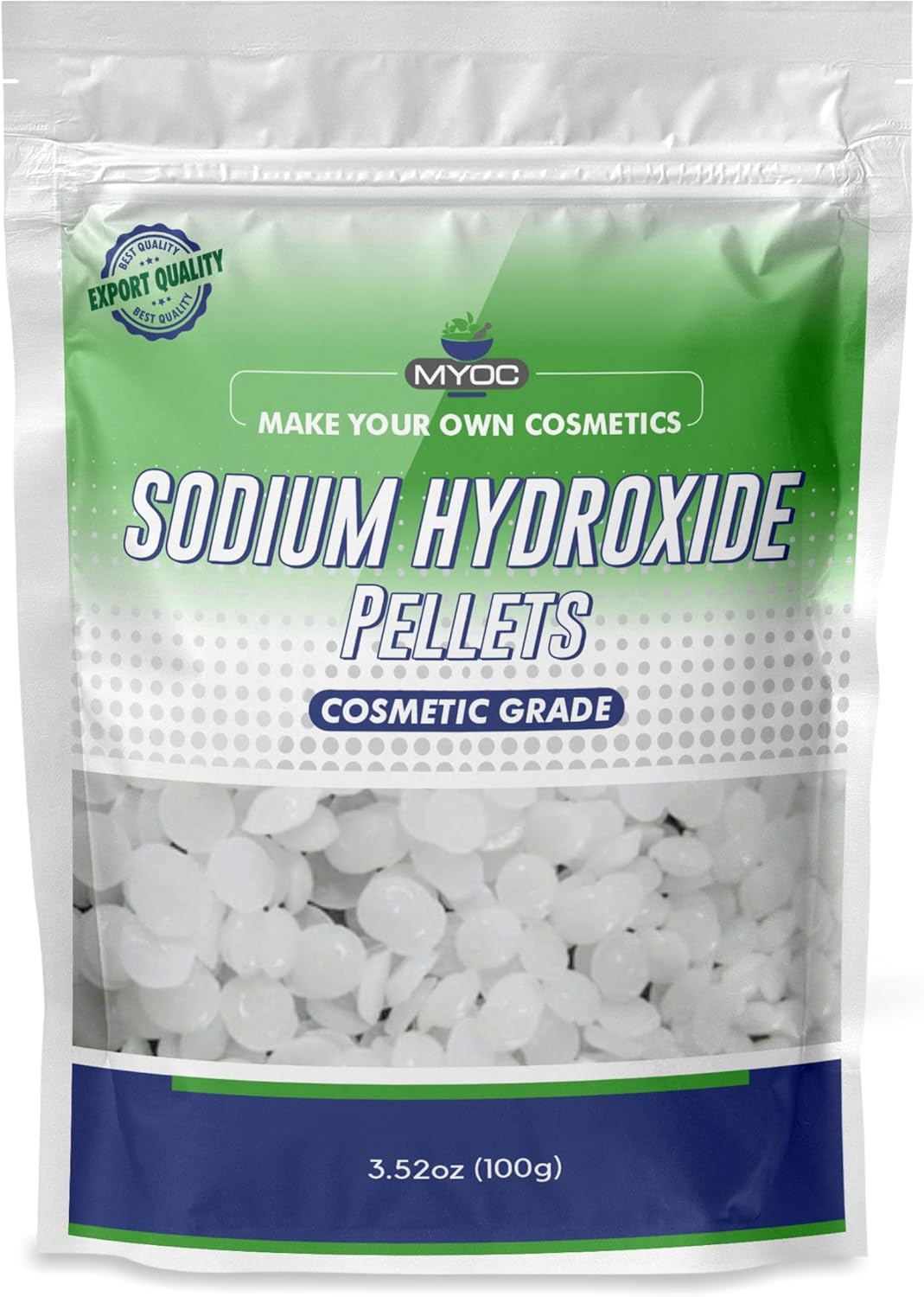 Sodium Hydroxide Pellet – 3.53oz (100gm), Sodium Hydroxide for soap ...