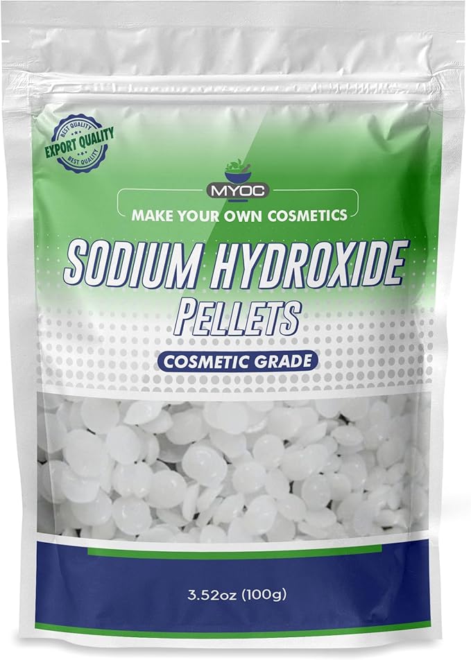 Sodium Hydroxide Pellet – 3.53oz (100gm), Sodium Hydroxide for soap ...