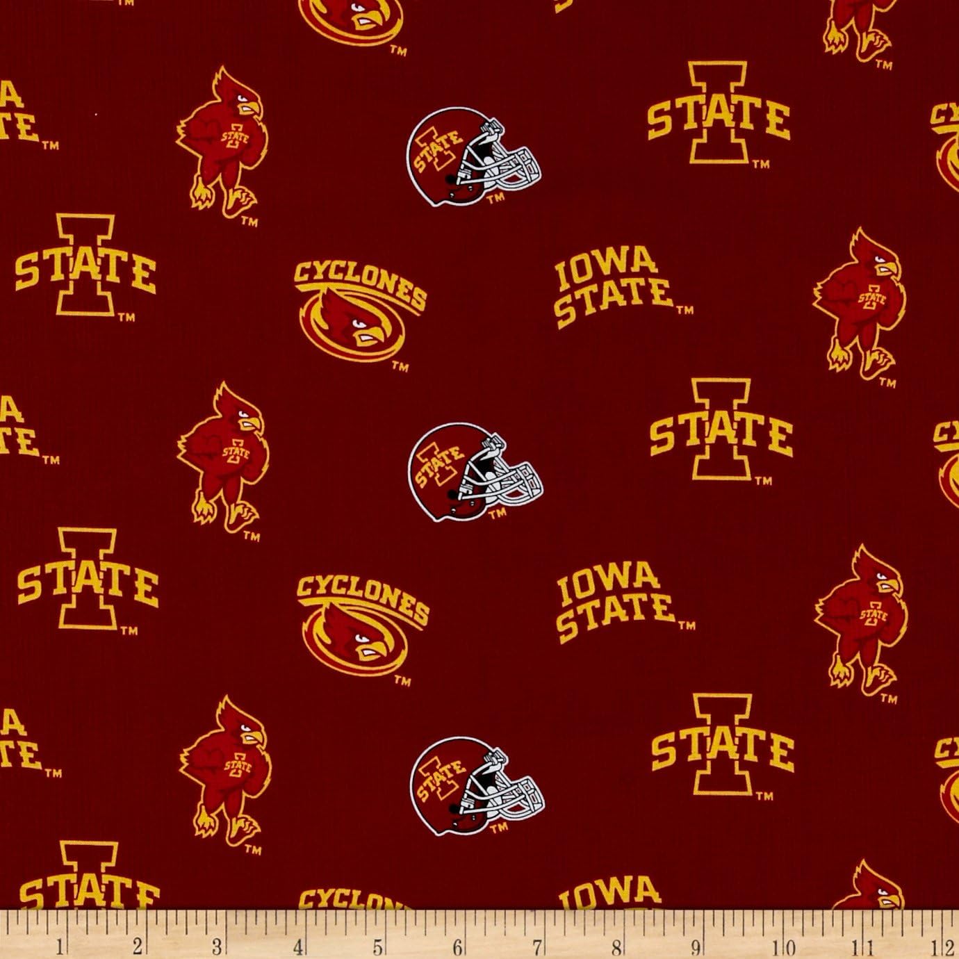 Amazon.com: Collegiate Cotton Broadcloth Iowa State Fabric : Arts ...