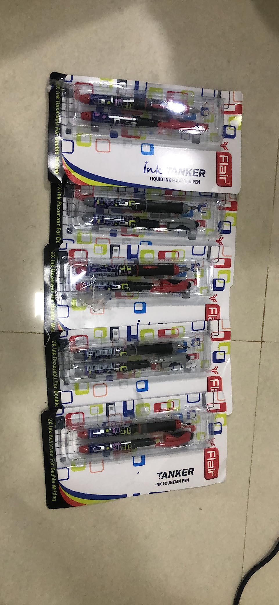 FLAIR Ink Tanker Liquid Ink Fountain Pen Blister Pack | Ergonomic Grip ...