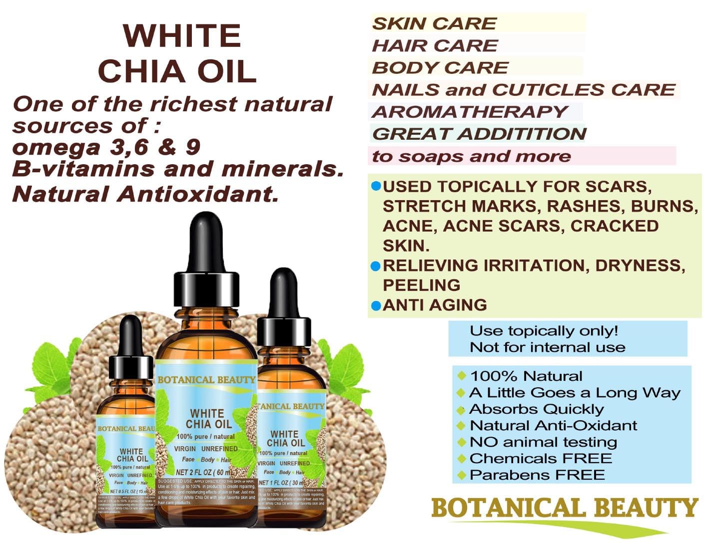Chia Oil Benefits For Aging Omega 3 BDA